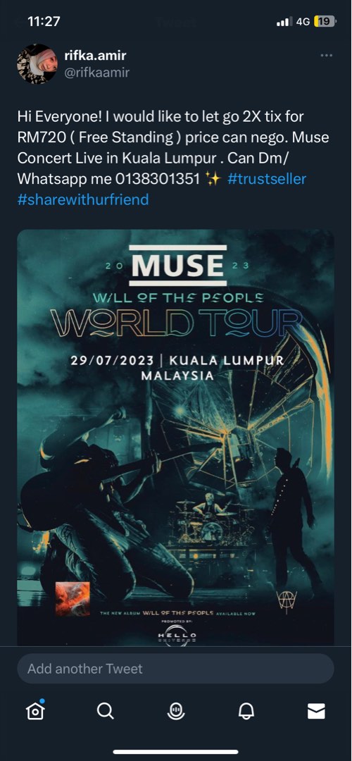 Muse concert live in malaysia, Tickets & Vouchers, Event Tickets on ...