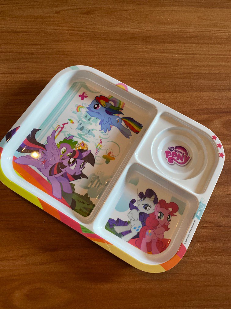 My Little Pony & Pororo Melamine Tray / Plate, Babies & Kids, Nursing ...