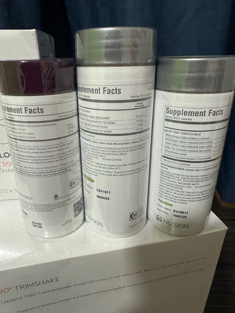 NUSKIN - ALL NEW - 3box Mocha Shake + 1Ageloc Reset + 1Ageloc TR90 ...