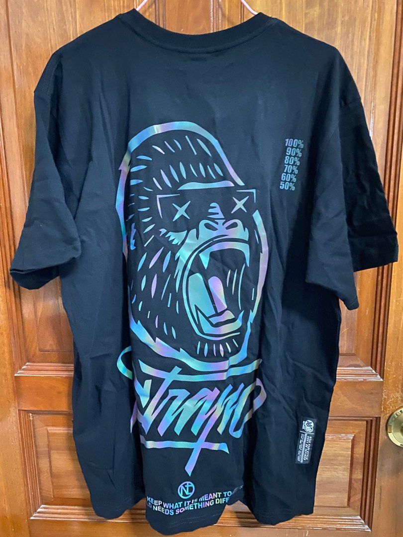 NUTHINK Holographic Tee, Men's Fashion, Tops & Sets, Tshirts & Polo ...