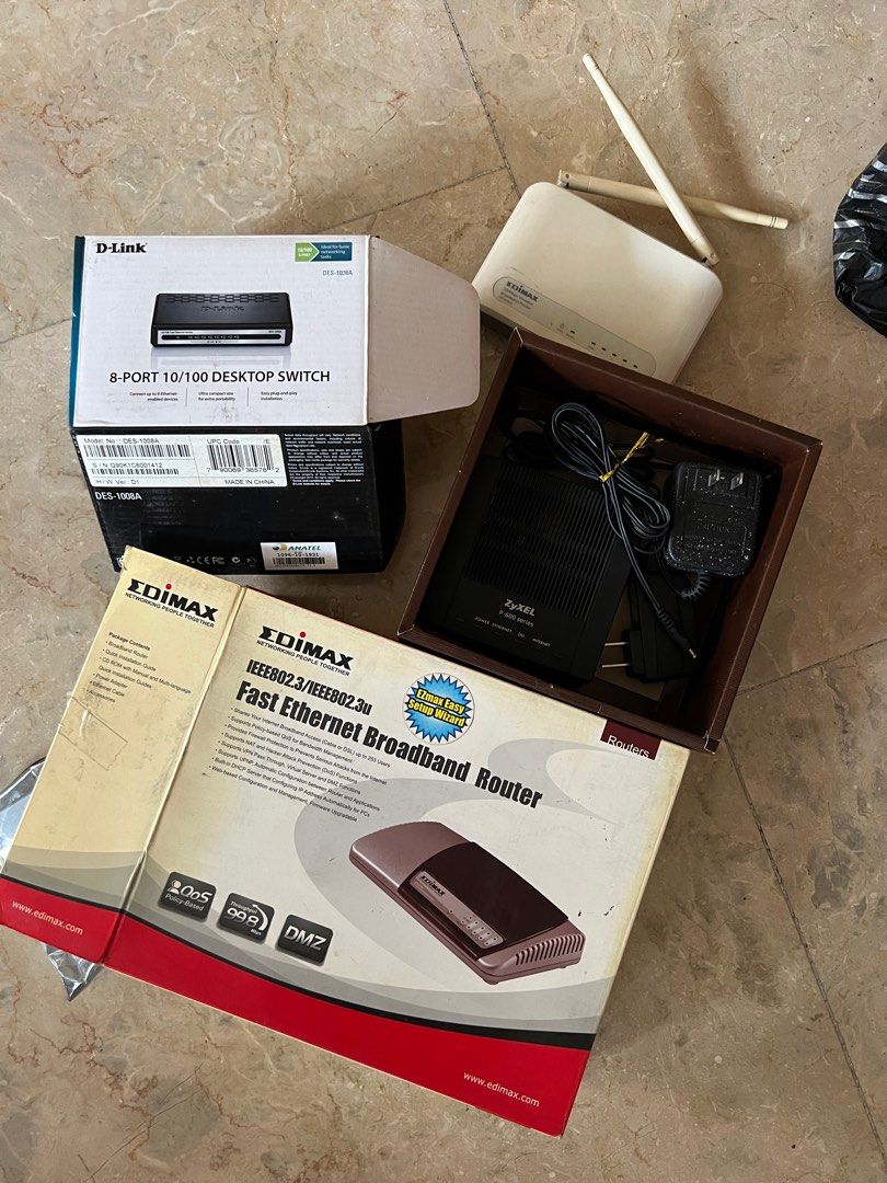 Old routers/modem all 4 units, Computers & Tech, Parts & Accessories ...