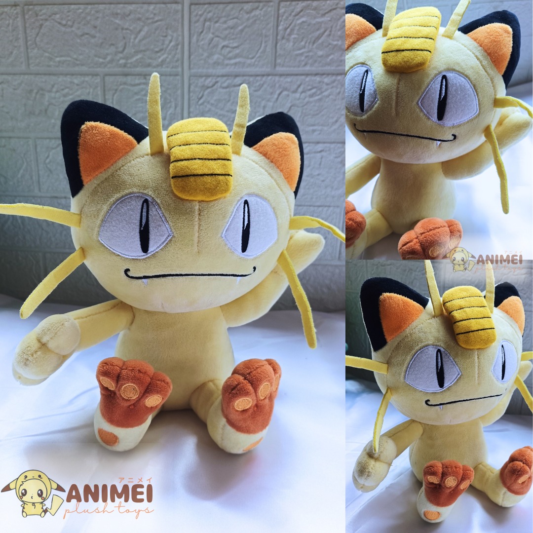 Pokemon Meowth Plush Toy, Hobbies & Toys, Toys & Games on Carousell