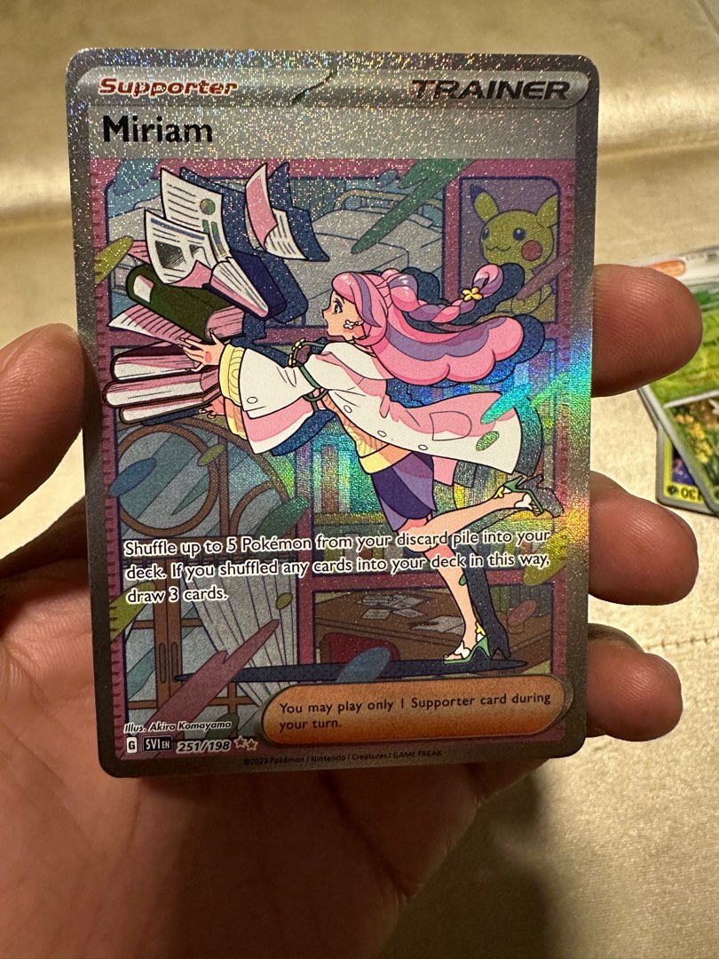 Pokemon Scarlet Violet Miriam SIR, Everything Else on Carousell
