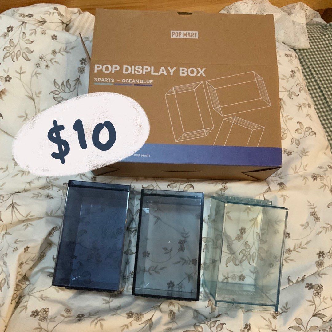 POPMART 3-Part Display Cases, Hobbies & Toys, Toys & Games on Carousell