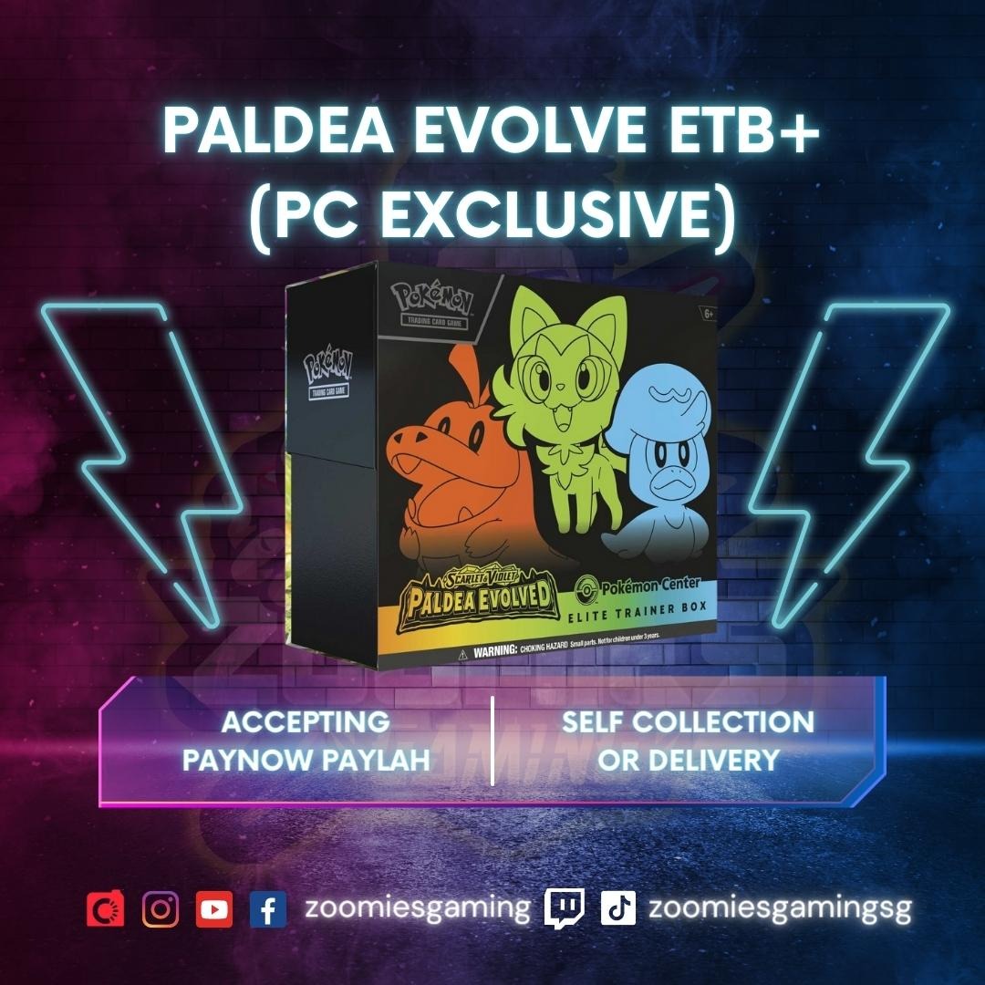 [PO]Pokemon Paldea Evolved Pokemon Center Elite Trainer Box Plus ...