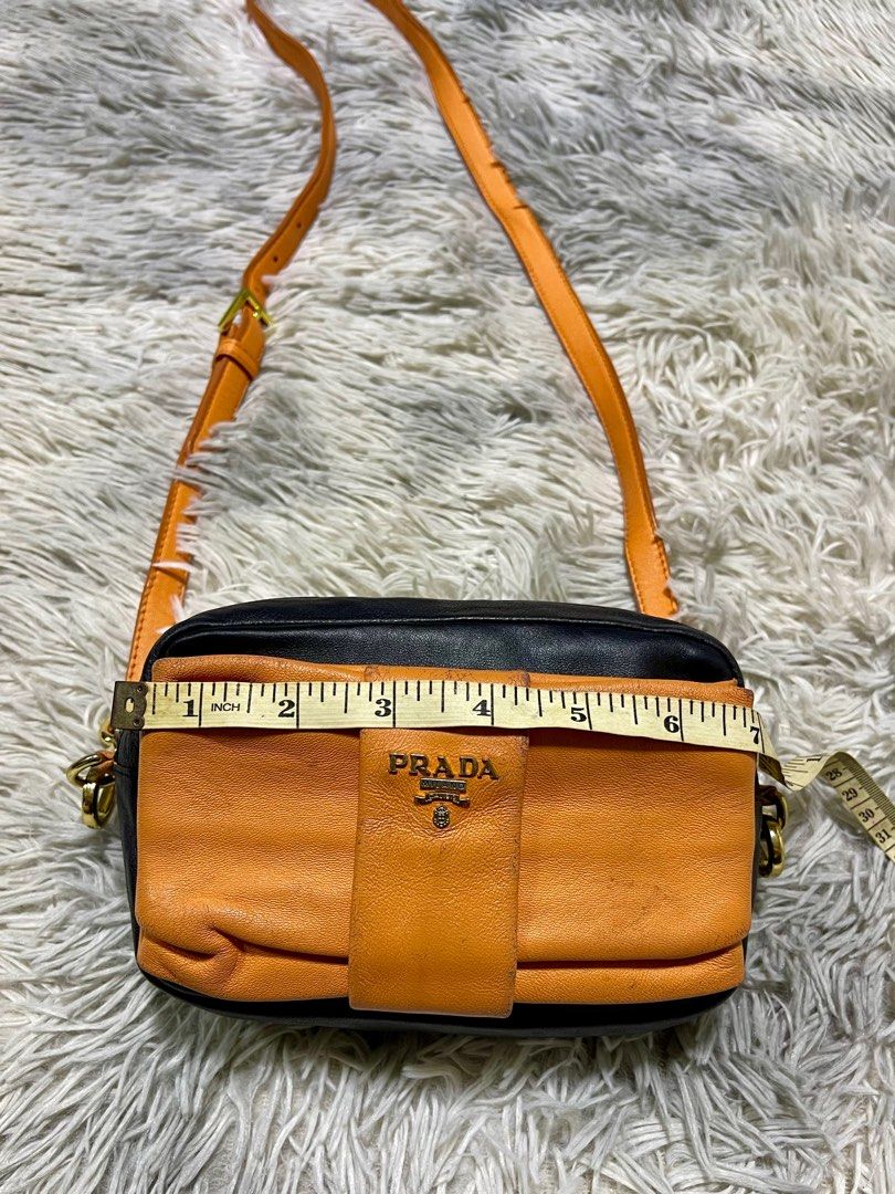 PRADA Leather Mini Slingbag, Luxury, Bags & Wallets on Carousell