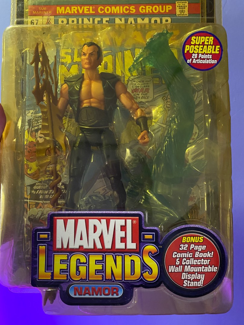 Prince Namor Marvel Legends Series 2 Toy Biz, Hobbies & Toys, Toys ...