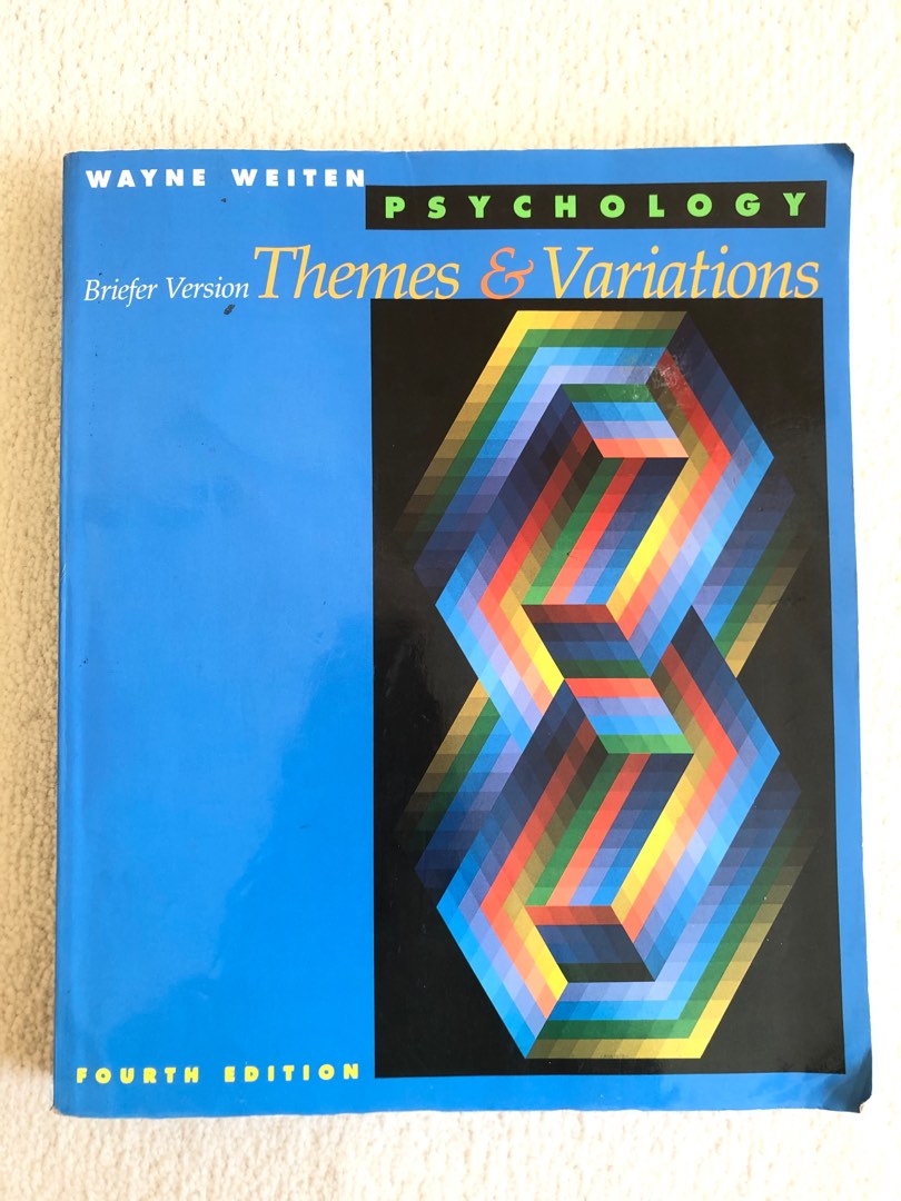 Psychology: Themes & Variations (4th Ed.) Briefer Version) by Wayne Weiten, 興趣及遊戲, 書本 & 文具, 教科書 ...