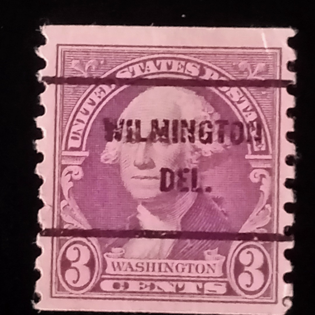 Rare -- George Washington stamp 1932 Purple Imperforated United States ...