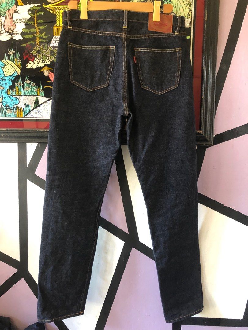RED TORNADO SELVEDGE JEANS on Carousell