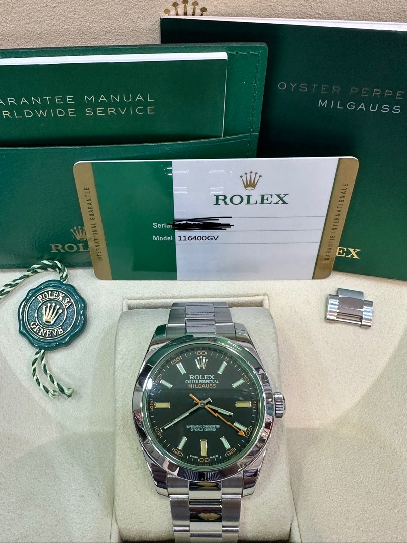 Rolex Mil-gauss. 116400GV Black, Luxury, Watches on Carousell