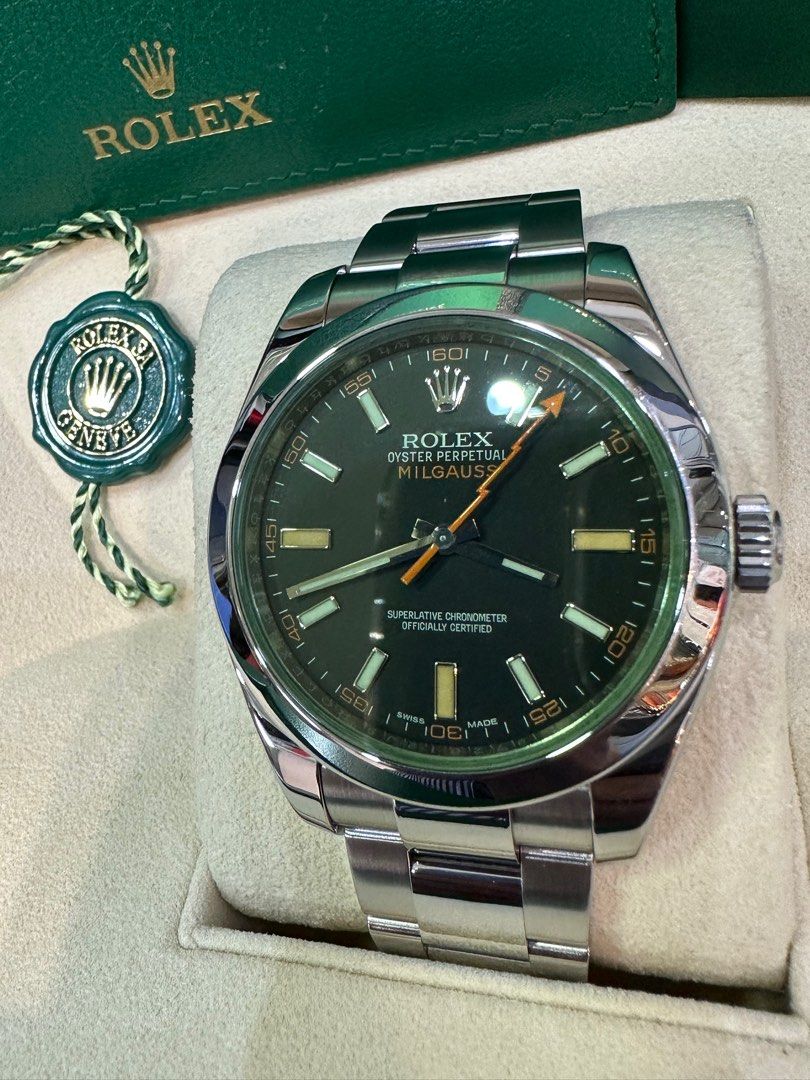 Rolex Mil-gauss. 116400GV Black, Luxury, Watches on Carousell