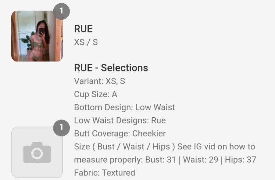 Rue bikini set from Sewlocal PH (Sage green) on Carousell