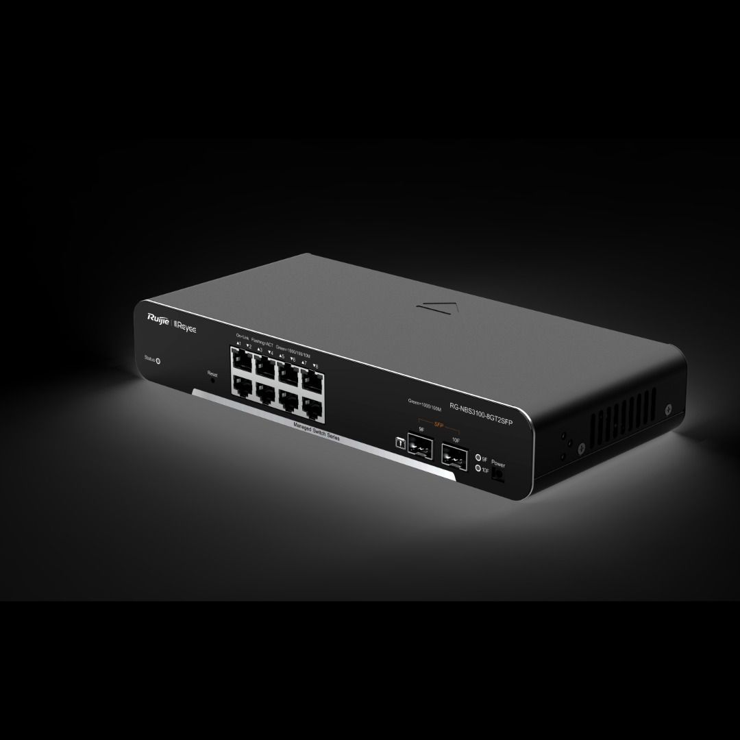Ruijie Reyee RG-NBS3100-8GT2SFP 10-PORT Gigabit Layer 2 Cloud Managed ...