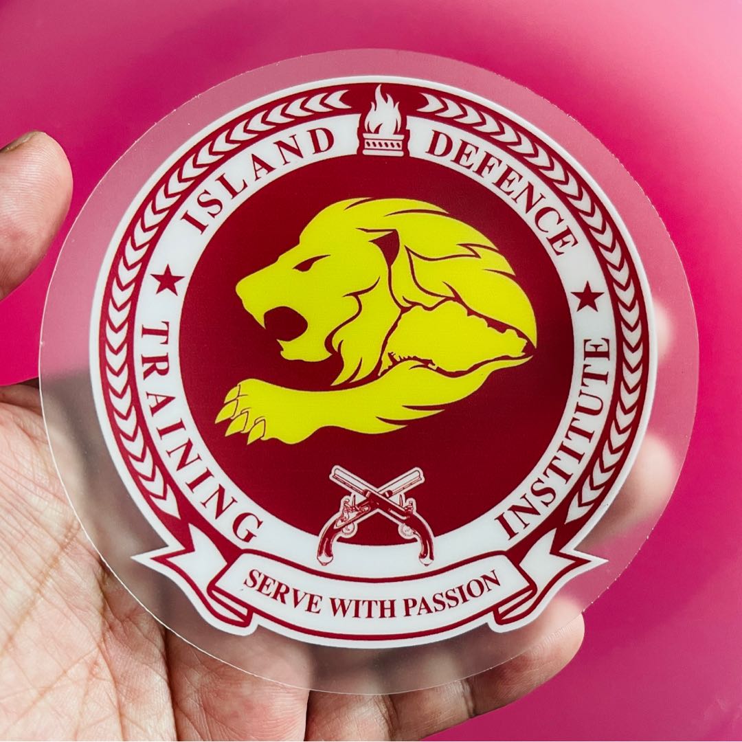 SAF PROVOST Island Defence Training Institute . Static Cling Car Decal ...