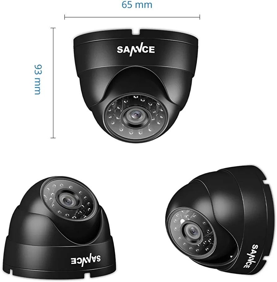 SANNCE 900TVL Security CCTV Dome Camera AHD/TVI/CVI/CVBS 4-in-1 for ...