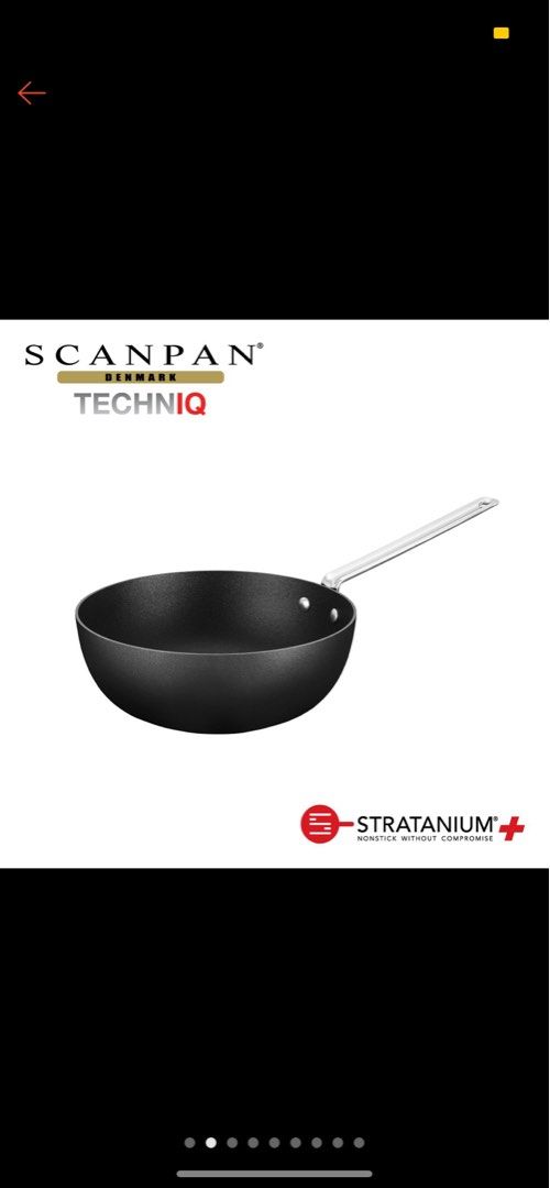 Scanpan TechnIQ stir fry deep pan, Furniture & Home Living, Kitchenware ...