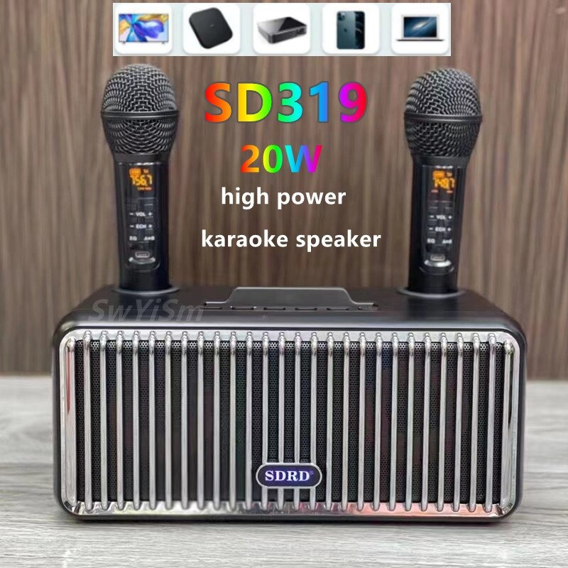 SDRD 319 Bluetooth Karaoke Speaker with Wireless Mic, Audio, Soundbars, Speakers & Amplifiers on ...