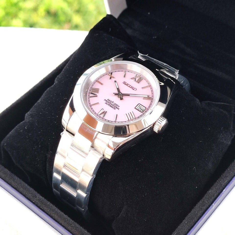 Seikolex OP Pink Roman Dial Mod, Luxury, Watches on Carousell