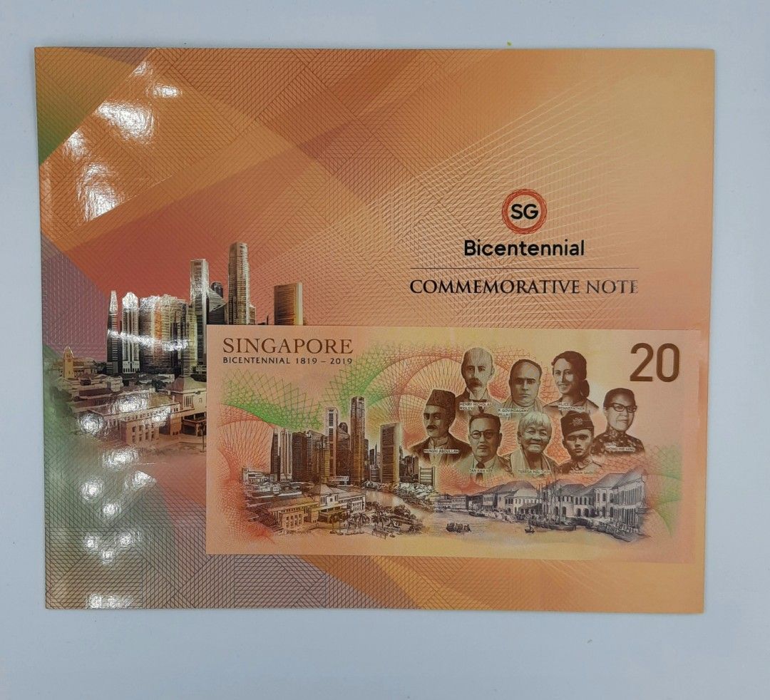 SG BIcentennial commemorative note, Hobbies & Toys, Memorabilia ...
