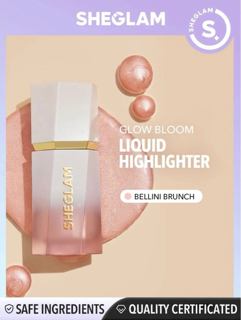 SHEGLAM Glow Bloom Liquid Highlighter, Beauty & Personal Care, Face ...