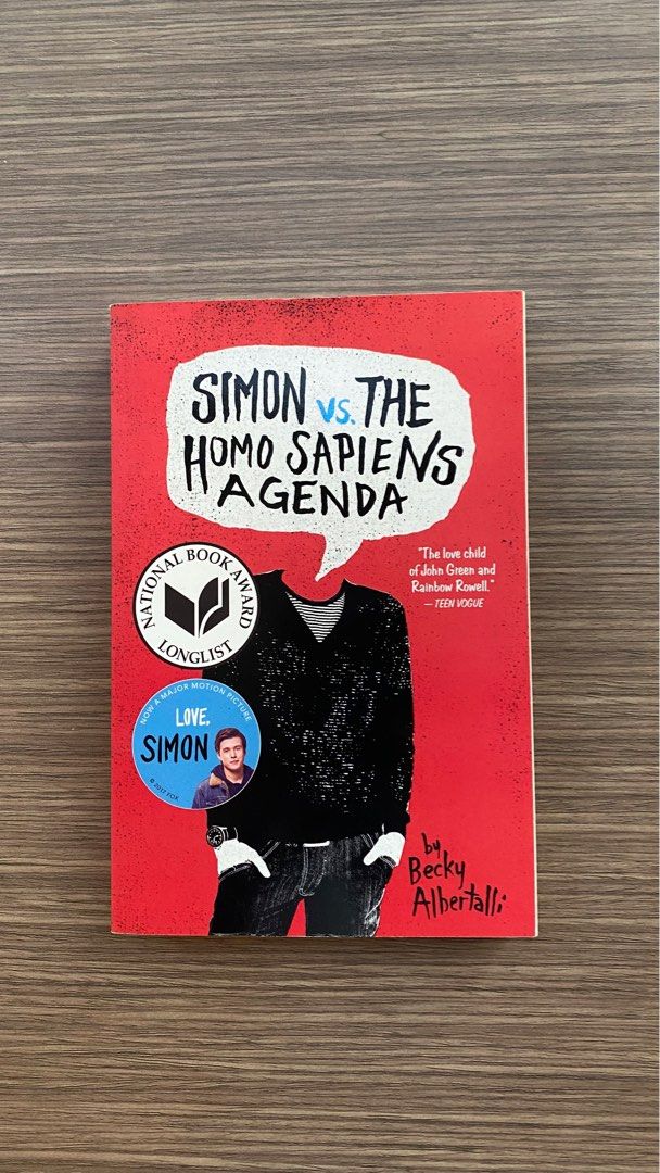 Simon vs. The Homo Sapiens Agenda By Becky Albertalli, Hobbies & Toys ...