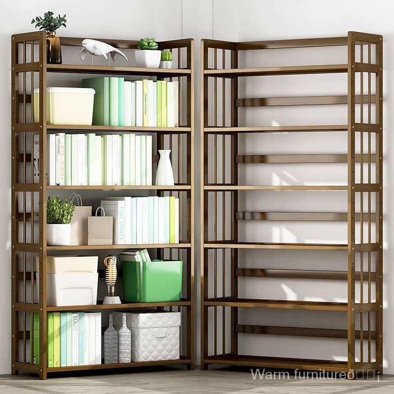 Simple Student Bookshelf Desktop Storage Rack Floor Multi-Layer ...