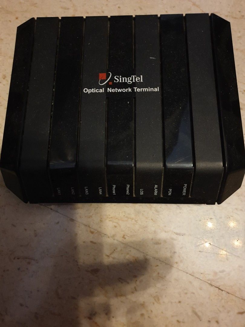 Singtel modem & Optical Network Terminal, Computers & Tech, Parts ...