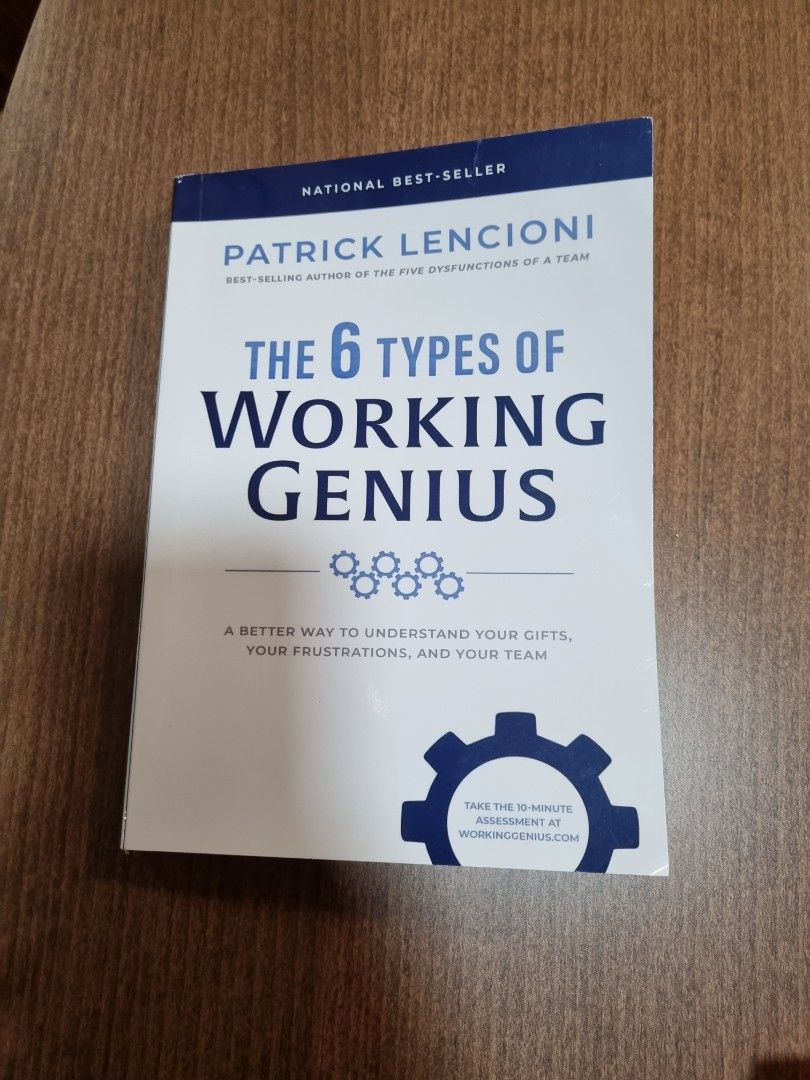 Six types of working geniuses, Hobbies & Toys, Books & Magazines ...