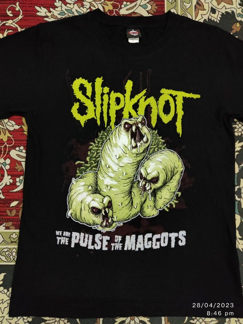 SLIPKNOT BAND PULSE OF MAGGOTS T-SHIRT, Men's Fashion, Tops & Sets ...
