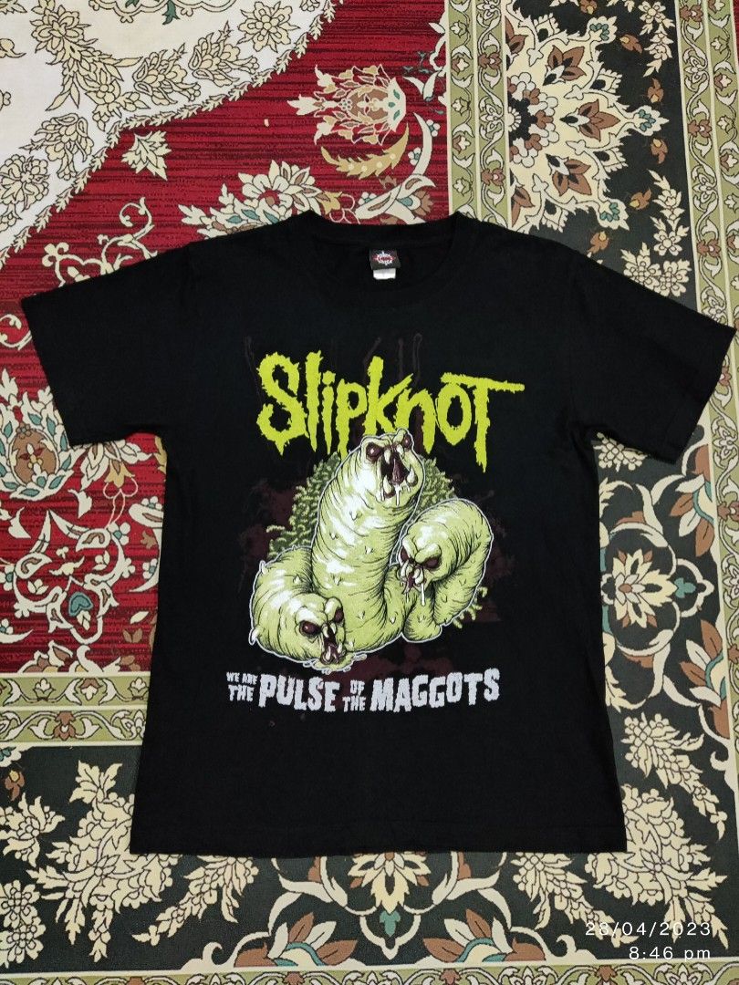 SLIPKNOT BAND PULSE OF MAGGOTS T-SHIRT, Men's Fashion, Tops & Sets ...