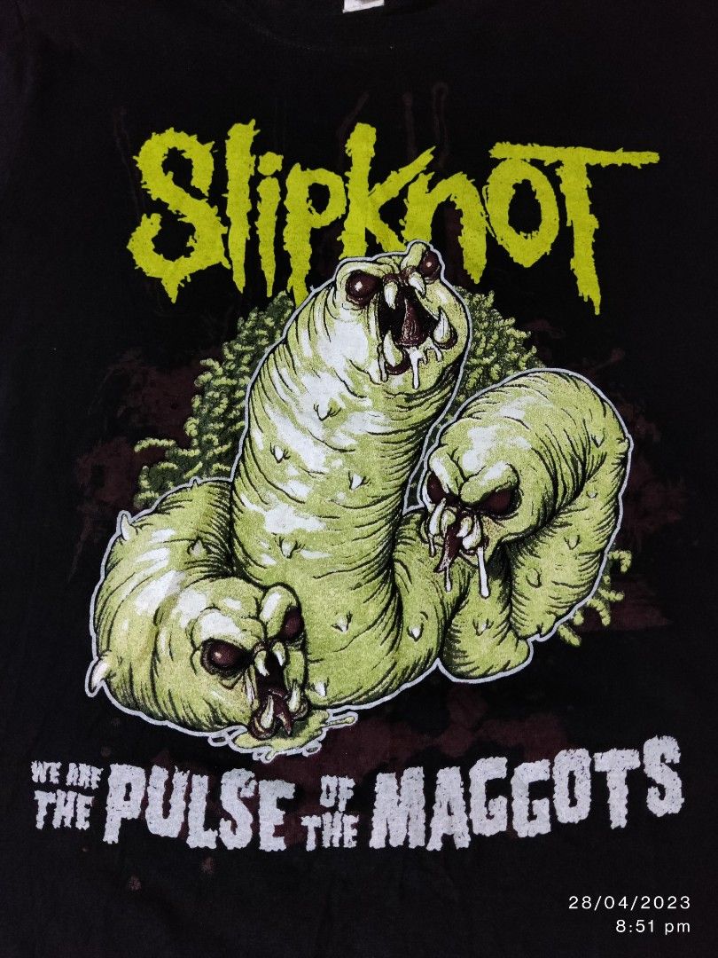 SLIPKNOT BAND PULSE OF MAGGOTS T-SHIRT, Men's Fashion, Tops & Sets ...