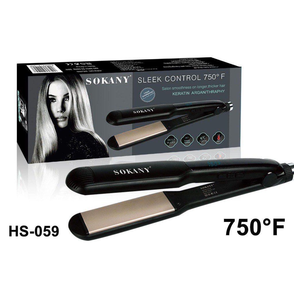 Sokany hair straightener Professional Edition Electric Fast heat Hair ...