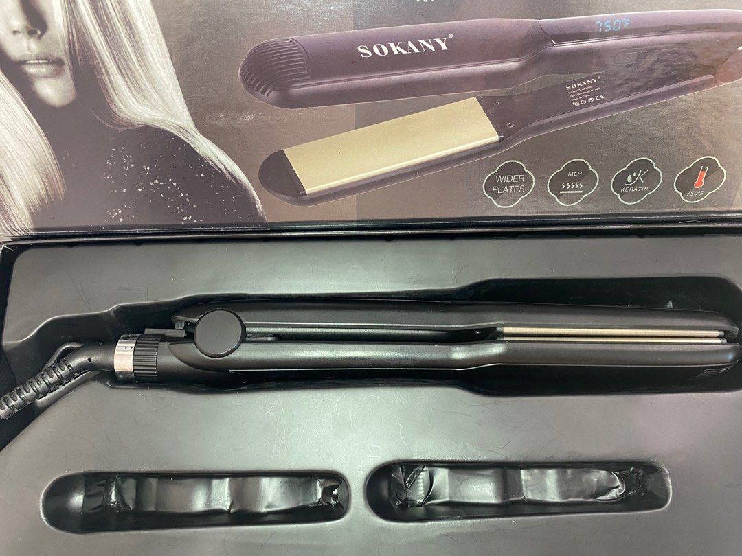 Sokany hair straightener Professional Edition Electric Fast heat Hair Iron Ceramic hair iron ...