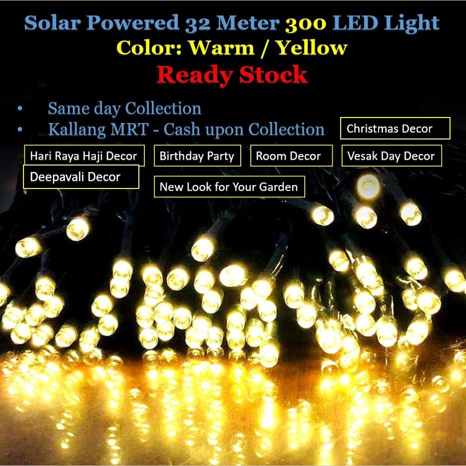 Remote Control - 300 LED Warm/Yellow Light with Remote Control - Solar ...