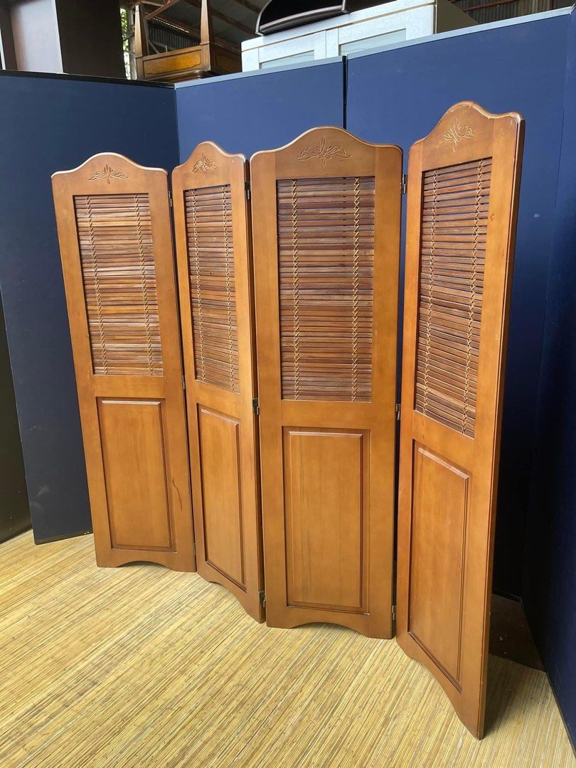 Solid wood partition, Furniture & Home Living, Furniture, Other Home ...