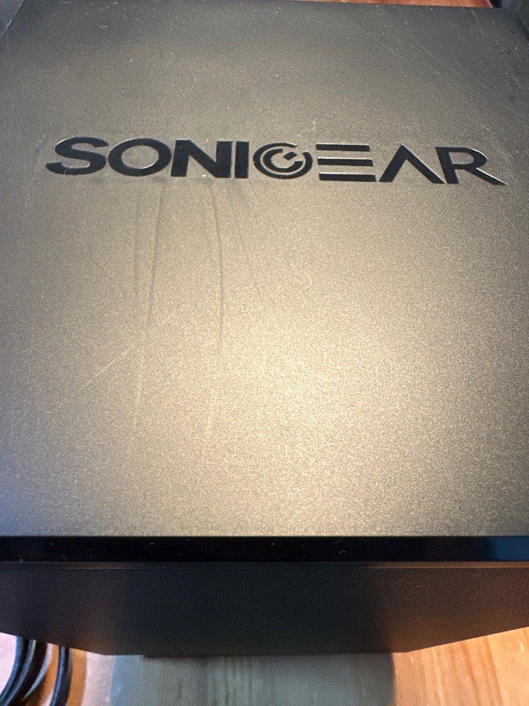SONIC GEAR SoundBar BT-5500 with Subwoofer complete set Black, Audio ...