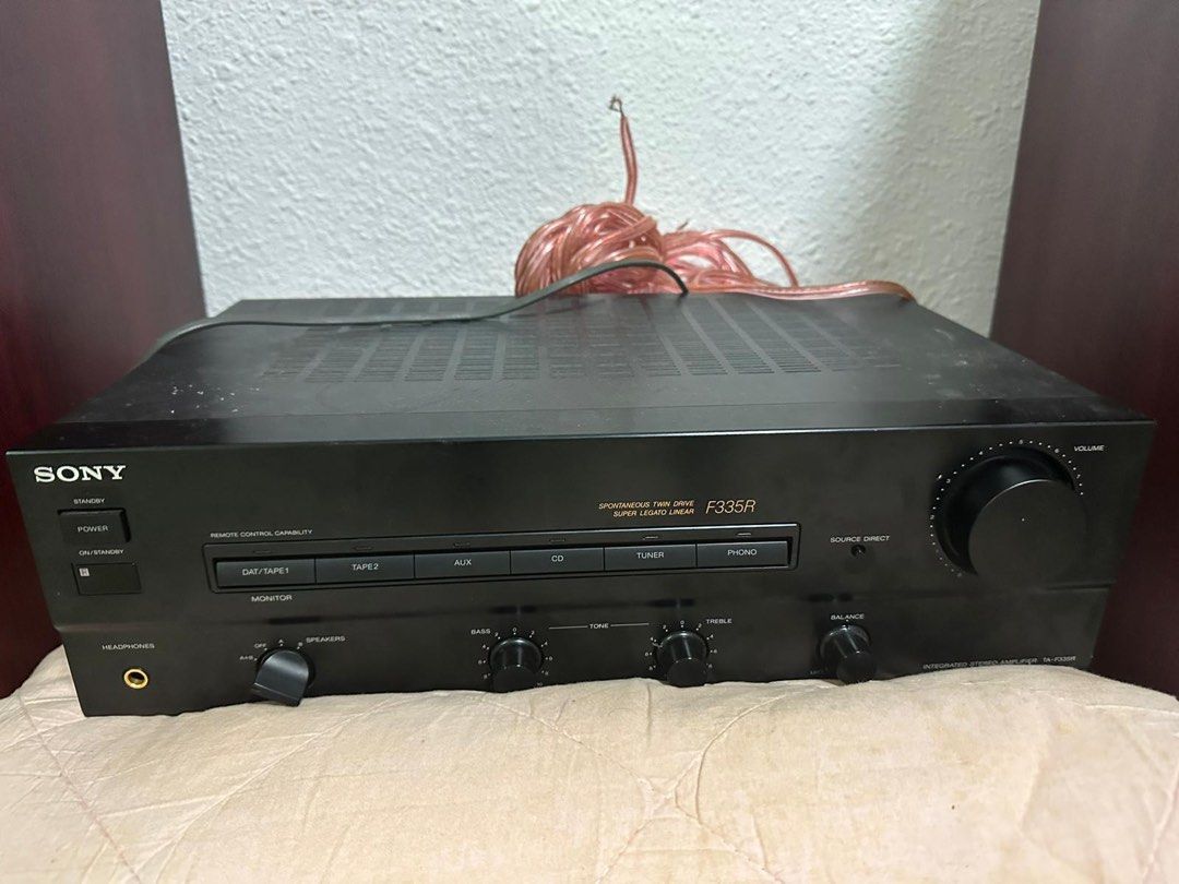 SONY AMPLIFIER with Woofer and 2 standing speakers., Audio, Soundbars ...