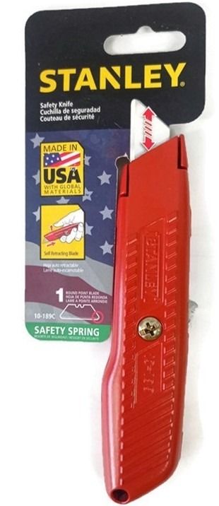 Stanley Self Retracting Blade Knife Model: 10-189C Made in USA ...