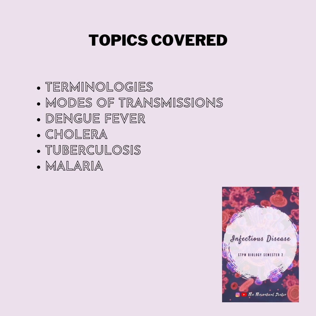 STPM Biology Semester 2 - Infectious Disease Notes / Flashcards ...