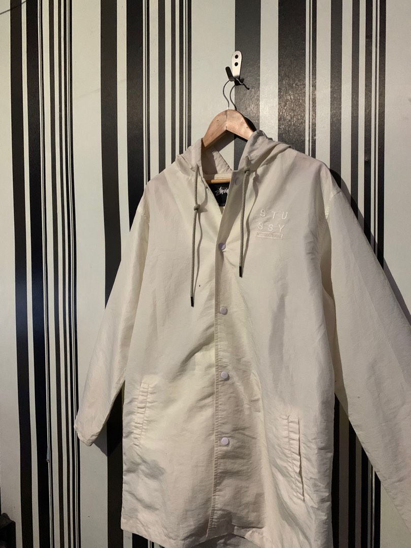 STUSSY RAIN JACKET TONY LONG HOODED COACH on Carousell