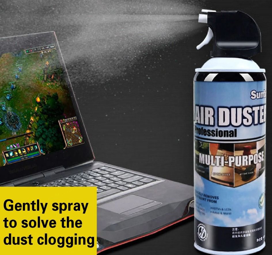 SUNTO Air duster spray cleaner with Straw 400ml || Compressed Air Multi ...