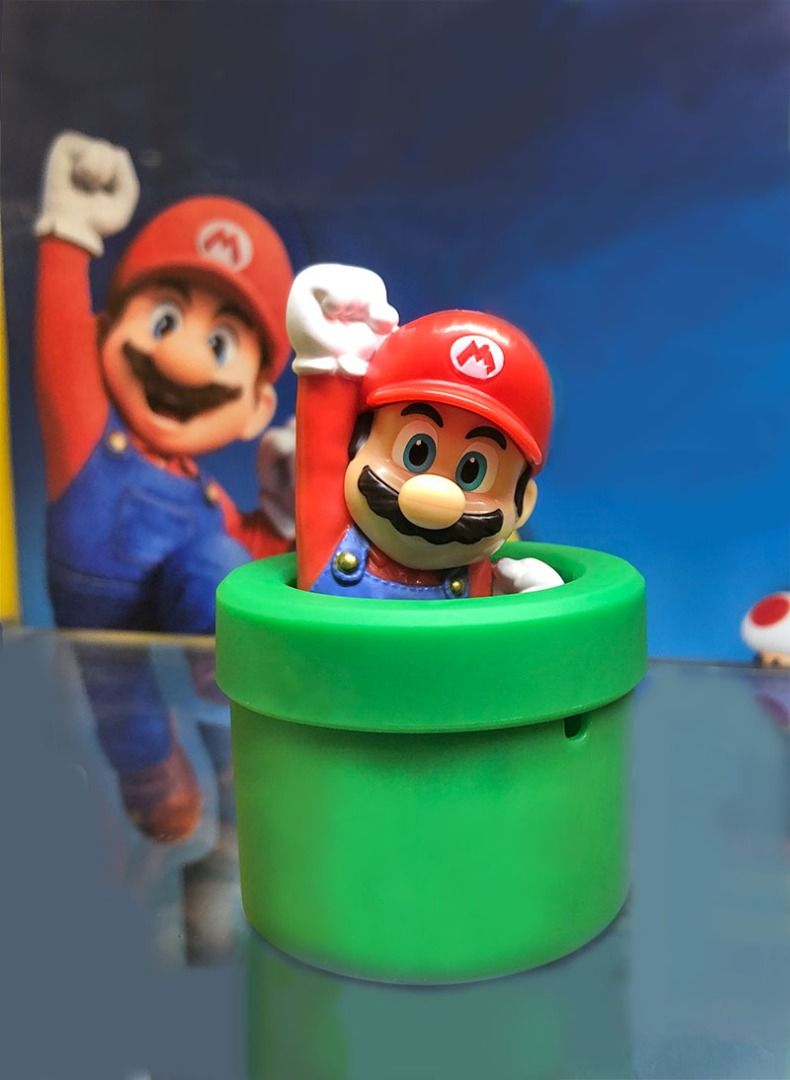Super Mario Bros. Movie - Mario Jumps Out Tube, Hobbies & Toys, Toys ...