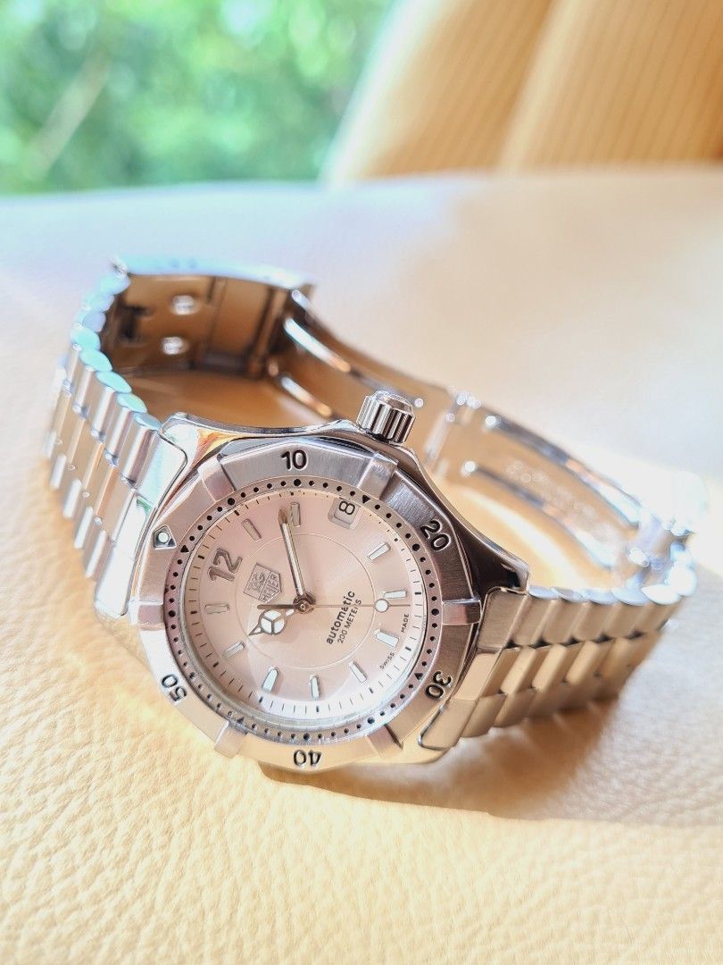 Tag Heuer Silver Dial Date Steel Automatic 35mm, Luxury, Watches on ...