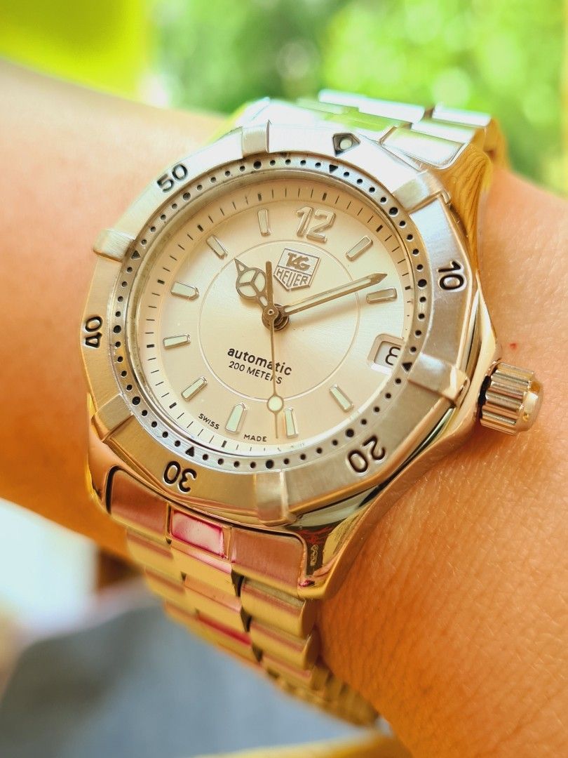 Tag Heuer Silver Dial Date Steel Automatic 35mm, Luxury, Watches on ...