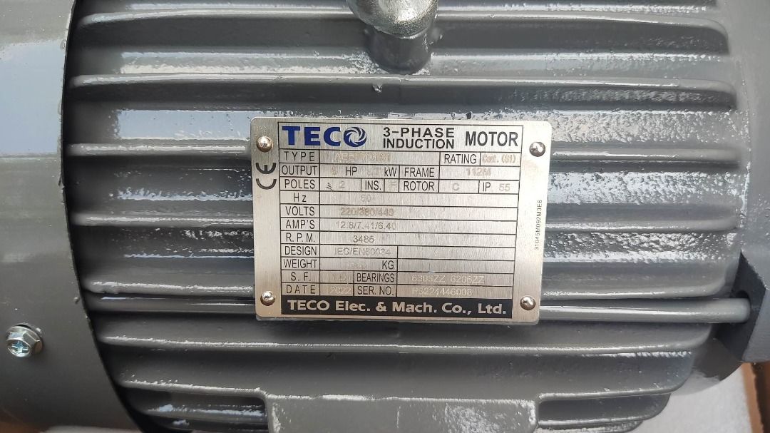 Teco Induction motor, Commercial & Industrial, Construction Tools ...