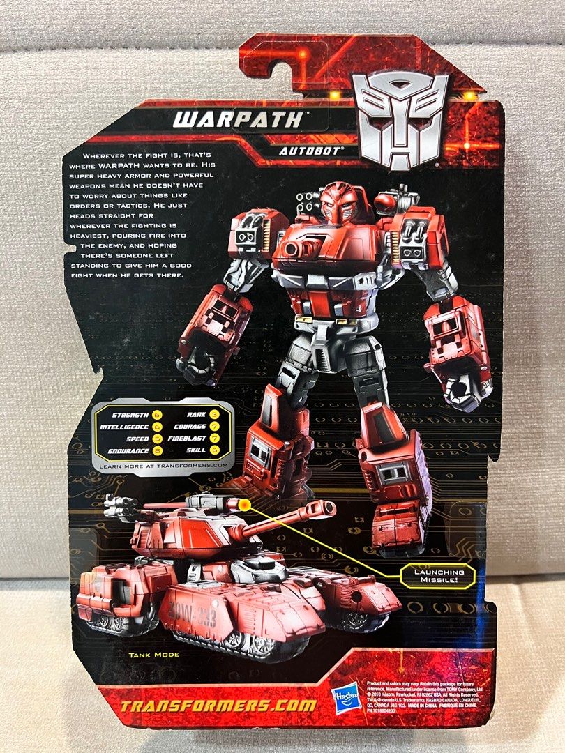 Transformers Generations Warpath Deluxe Class, Hobbies & Toys, Toys ...