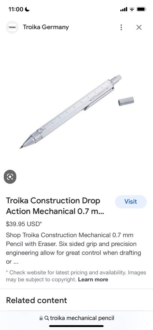 Troika mechanical pencil, Hobbies & Toys, Stationery & Craft, Other ...