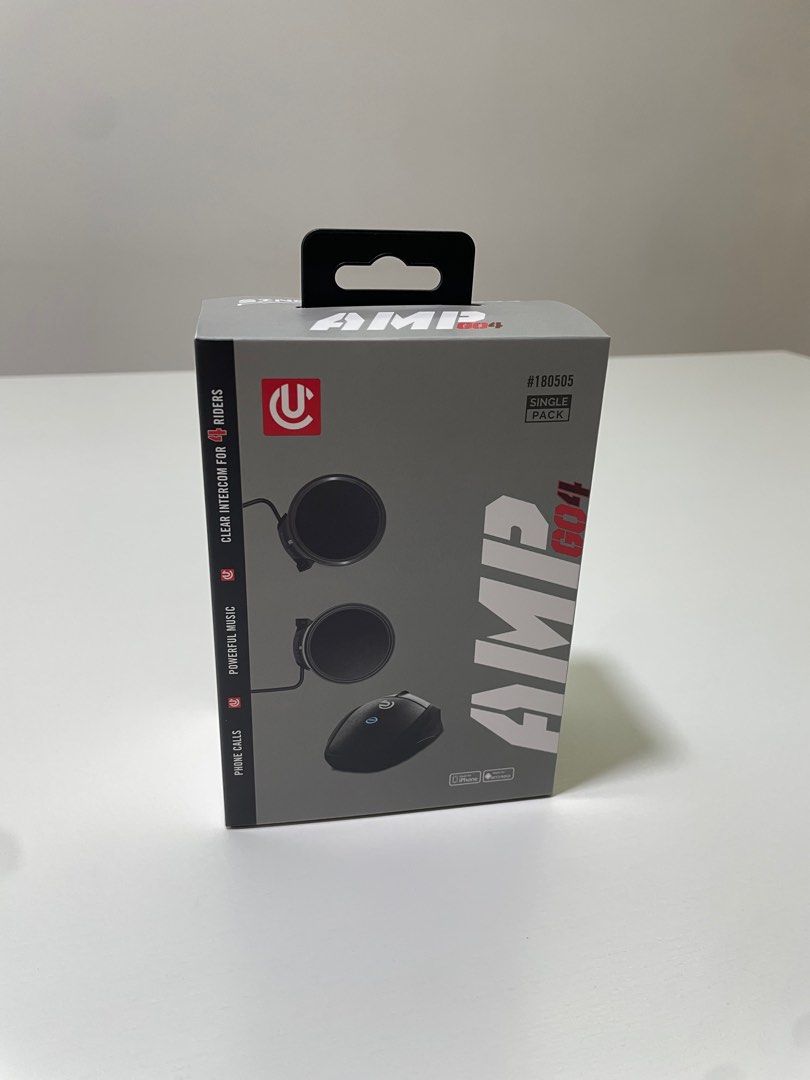 UCLEAR DIGITAL AMP Go 4 Bluetooth Communication System Single Pack ...