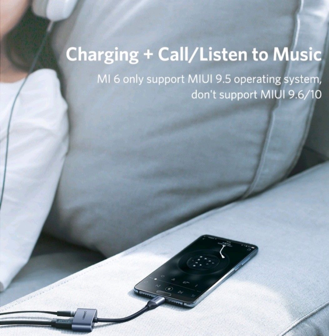 UGREEN Cabel adabter USB C To C, + jack audio 3.5MM, Telepon Seluler ...